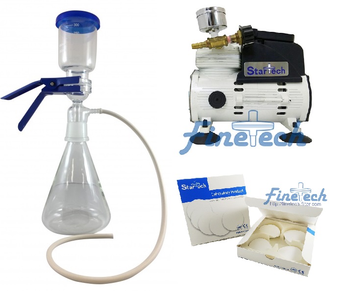 Bộ lọc đo TSS + bơm hút chân không Finetech